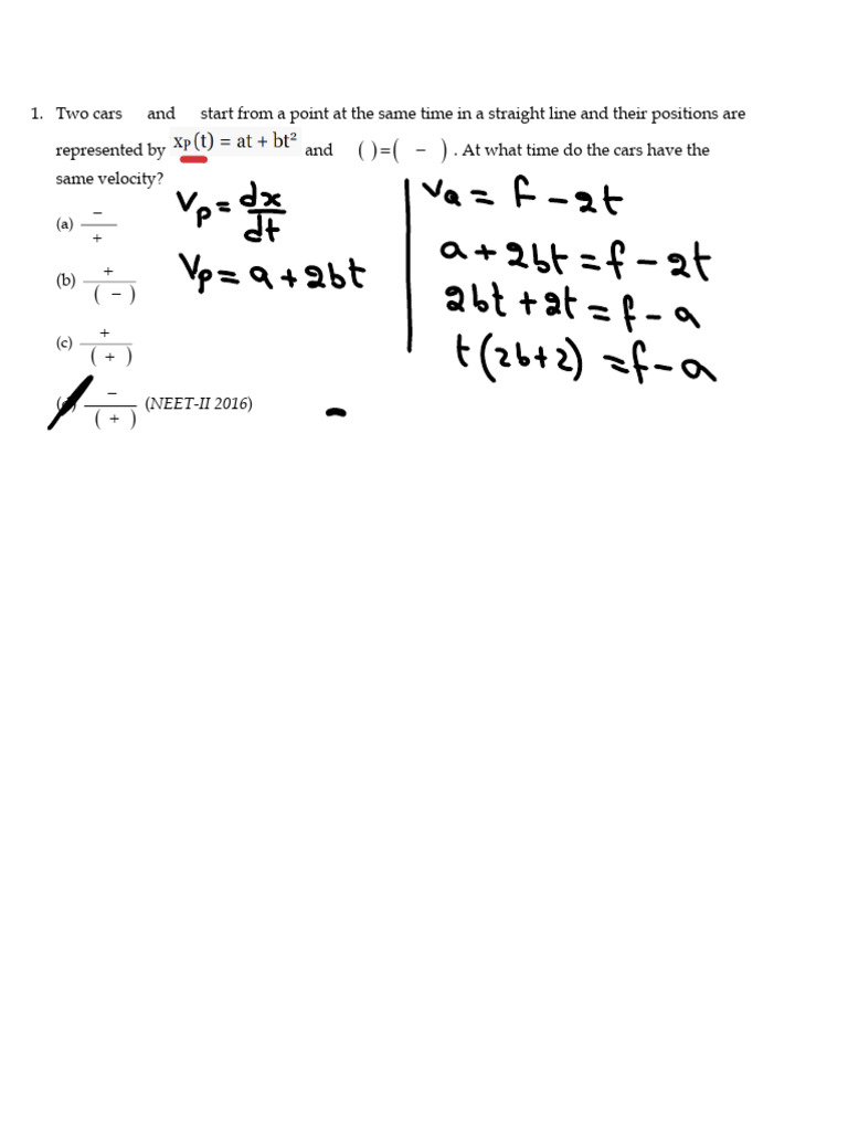 Differntiation & Integration | PDF | Acceleration | Velocity