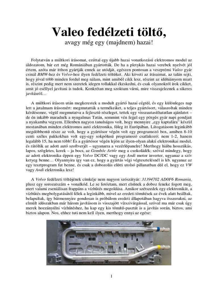 Valeo Charger | PDF