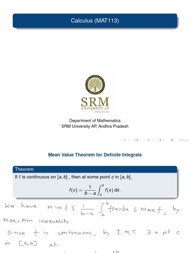 Slides For Calculus (Lecture 7) | PDF | Integral | Calculus