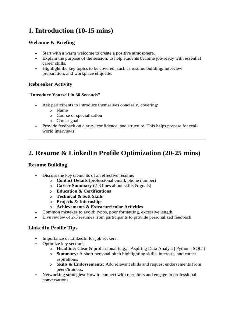 CRD Session For New Joinees | PDF | Résumé | Linked In