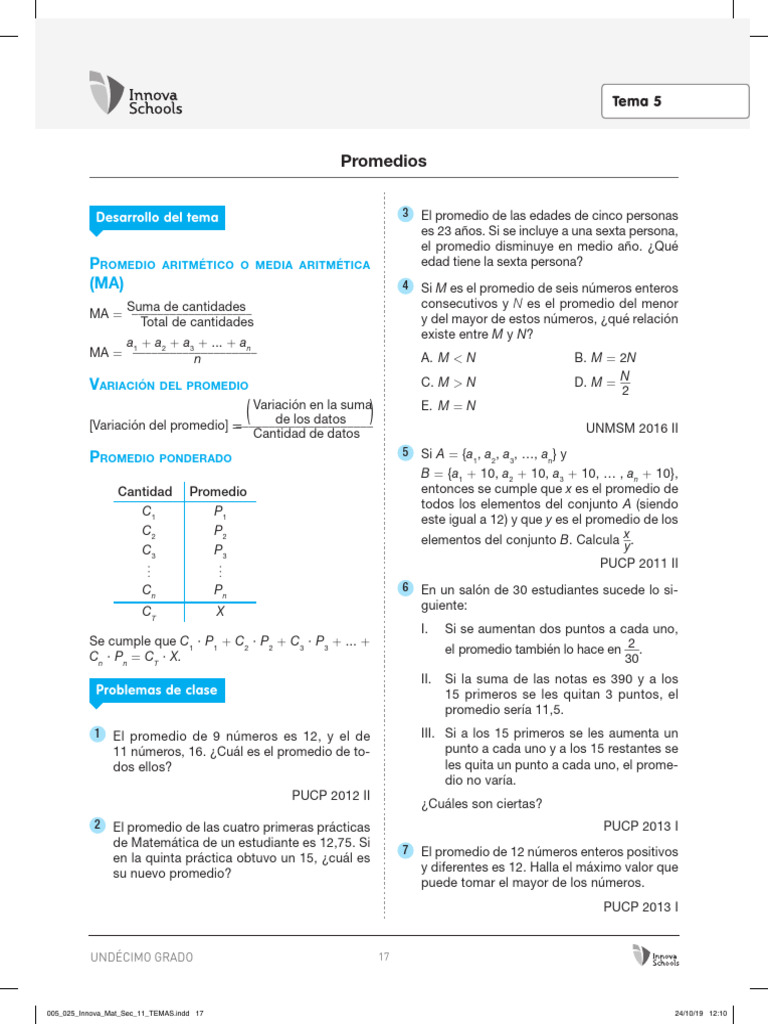 Libro Iu Promedios | PDF