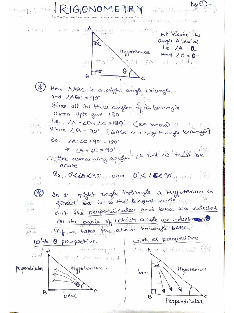 Trigonometry Pdf