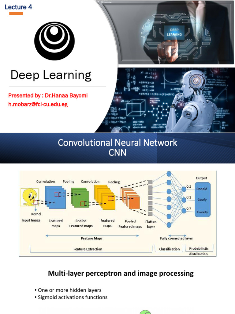 Deep Learning Lecture 4 Cnns Pdf Algorithms Computational