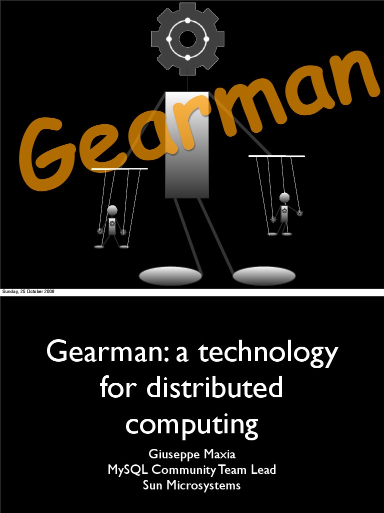 Gearman: Sunday, 25 October 2009 | PDF | Operating System | Server (Computing)
