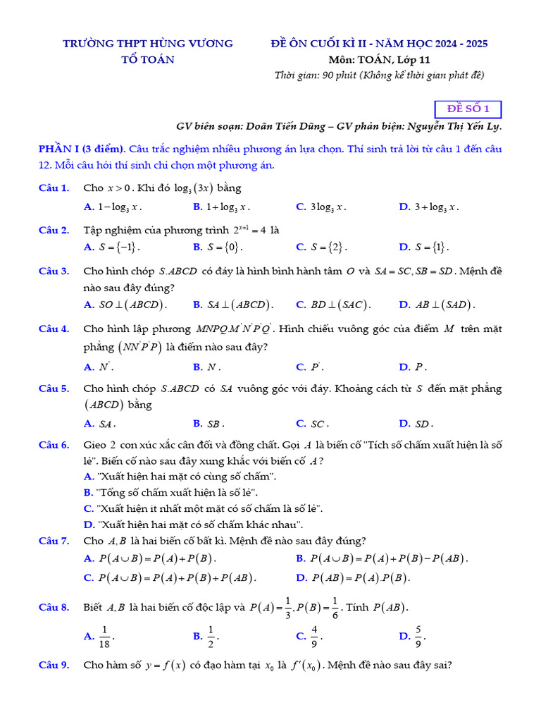 de-on-tap-ck2-toan-11-nam-2024-2025-truong-thpt-hung-vuong-binh-phuoc | PDF