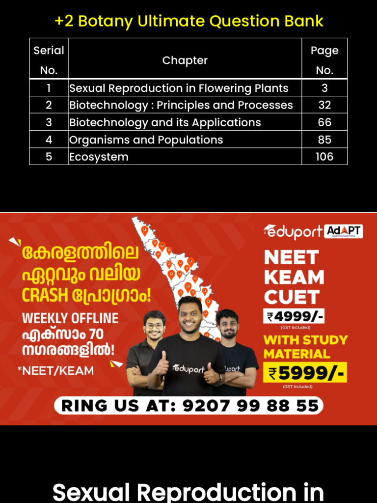 Plus Two Botany Ultimate QSN Bank | PDF | Seed | Recombinant Dna
