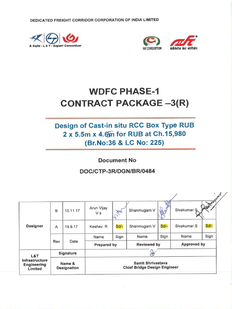 Major Bridge Design | PDF | Civil Engineering | Rail Transport