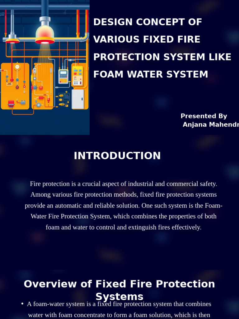Foam-Water Fire Protection Systems | PDF | Fire Sprinkler System ...