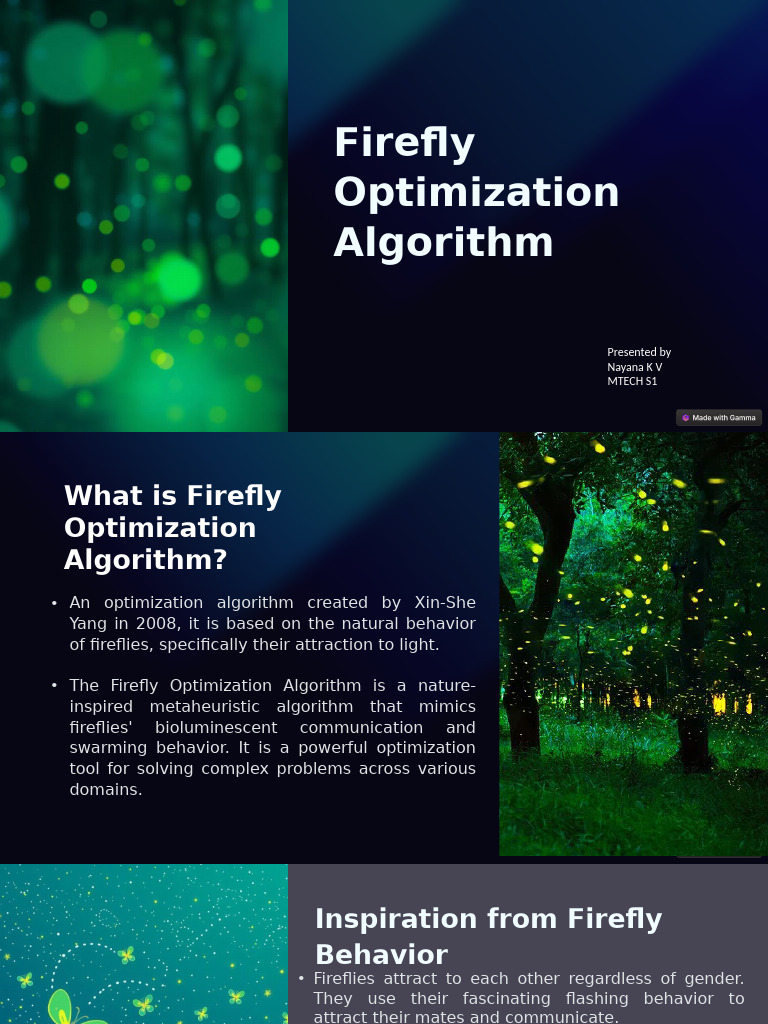 Firefly-Optimization-Algorithm (Nayana) | PDF | Mathematical Optimization | Algorithms