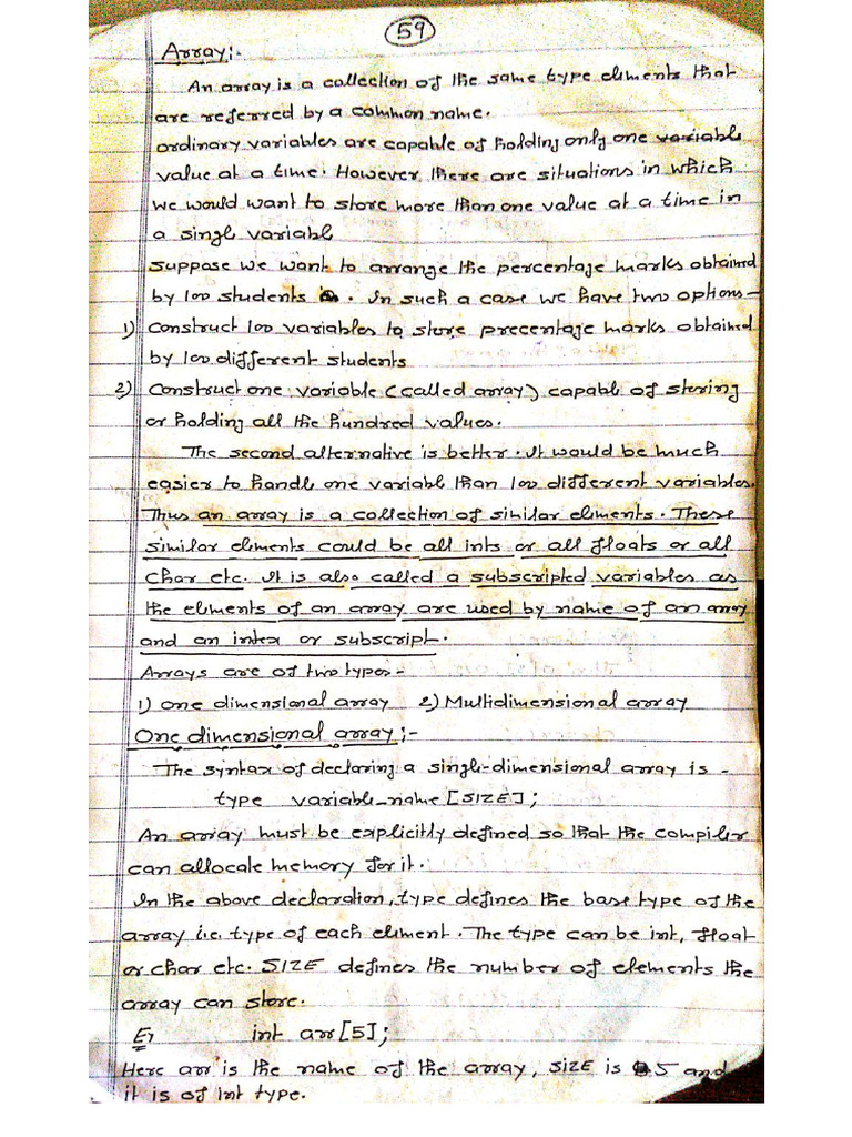 C4 ONE D ARRAY Pages 59-68D | PDF