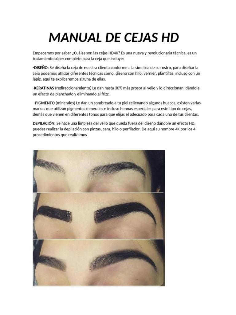 Manual de Cejas HD | PDF | Ojo | Ceja