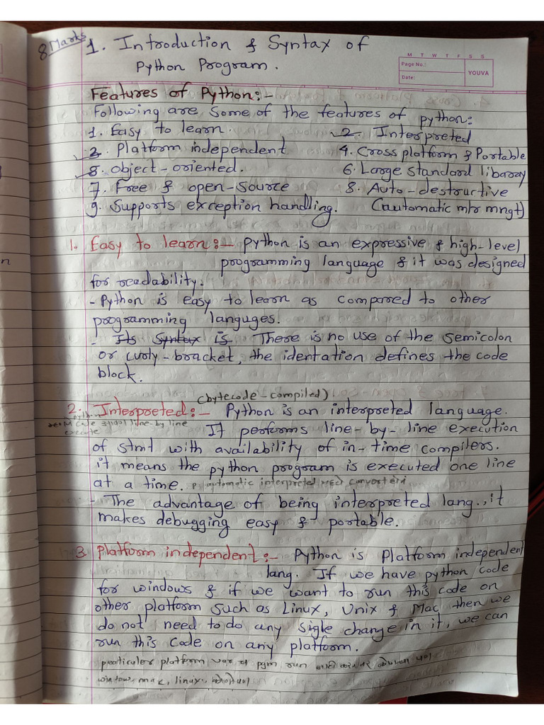 Unit 1 Python | PDF
