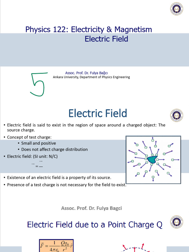 Understanding Electric Fields in Physics | PDF | Electron | Electric Field