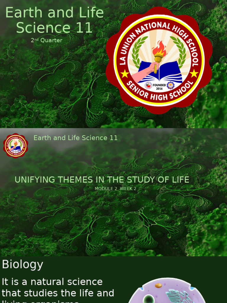 Unifying Themes in The Study of Life (Final) | PDF | Biology | Life