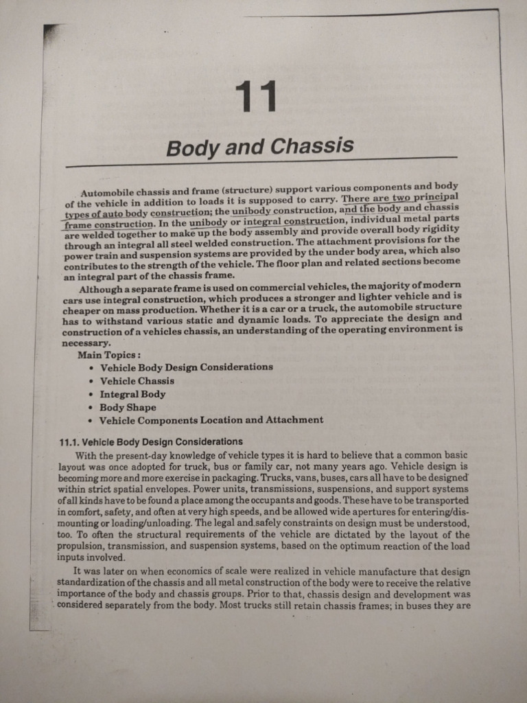 Body & Chassis | PDF