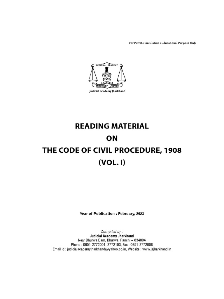 CPC Notes | PDF | Lawsuit | Pleading