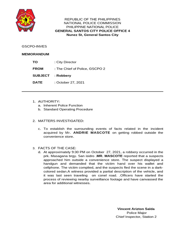 2 Incident-Report | PDF