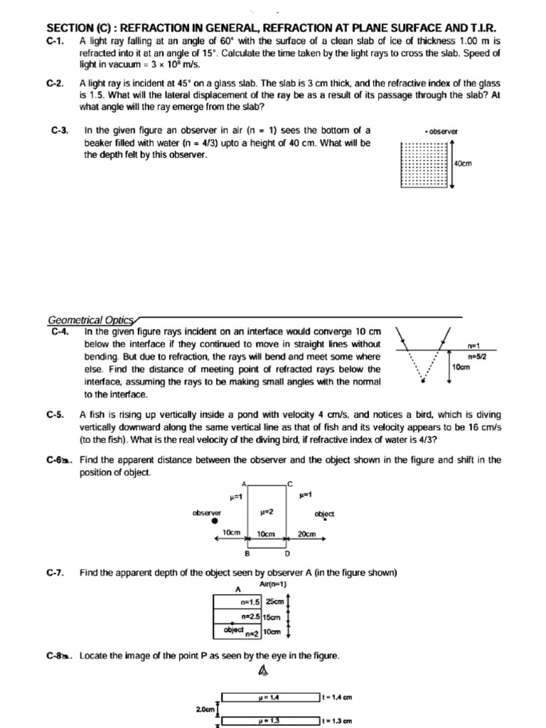 refraction-1 | PDF | Refraction | Refractive Index