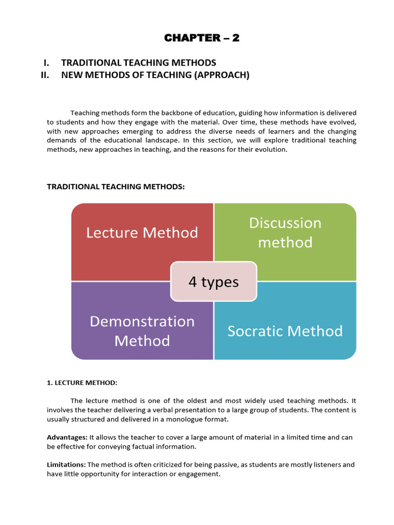 Evolving Teaching Methods Overview | PDF | Teaching Method | Project ...