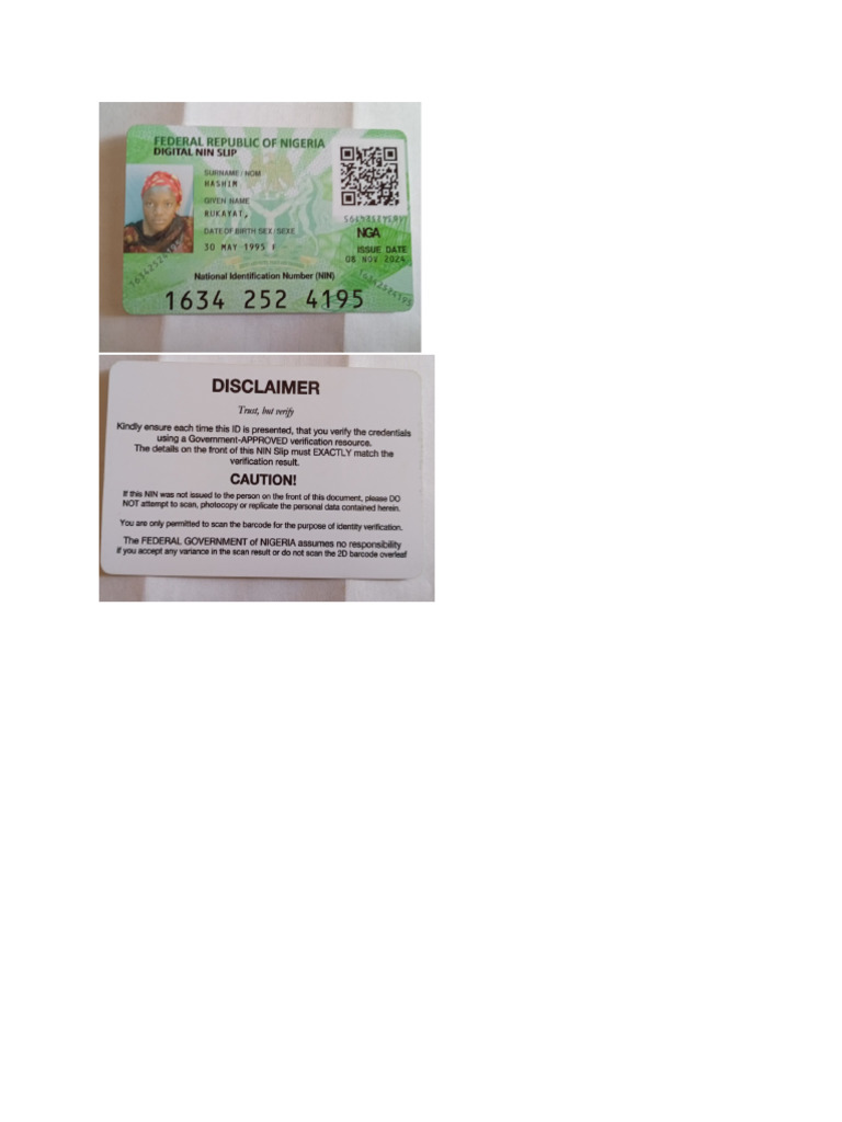 National Id | PDF