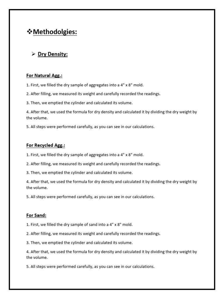 Aggregate Testing Methods Explained | PDF | Concrete | Density