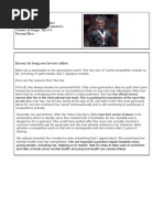 Literature Worksheet 1 | PDF | Simone Biles