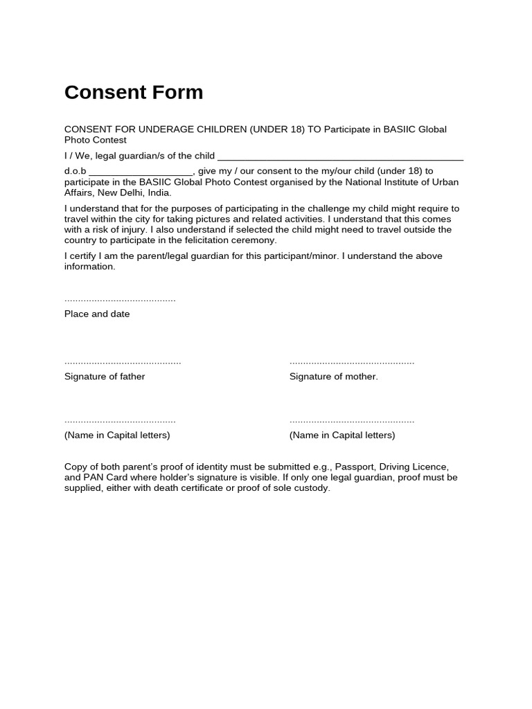 Consent Form | PDF
