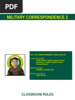 Basic Military Correspondence EDITED | PDF | Military | Philippines