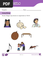 Marungko Worksheet - Titik R | PDF