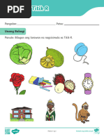 Marungko Worksheet - Titik N | PDF