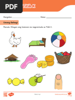 Marungko Worksheet - Titik U | PDF