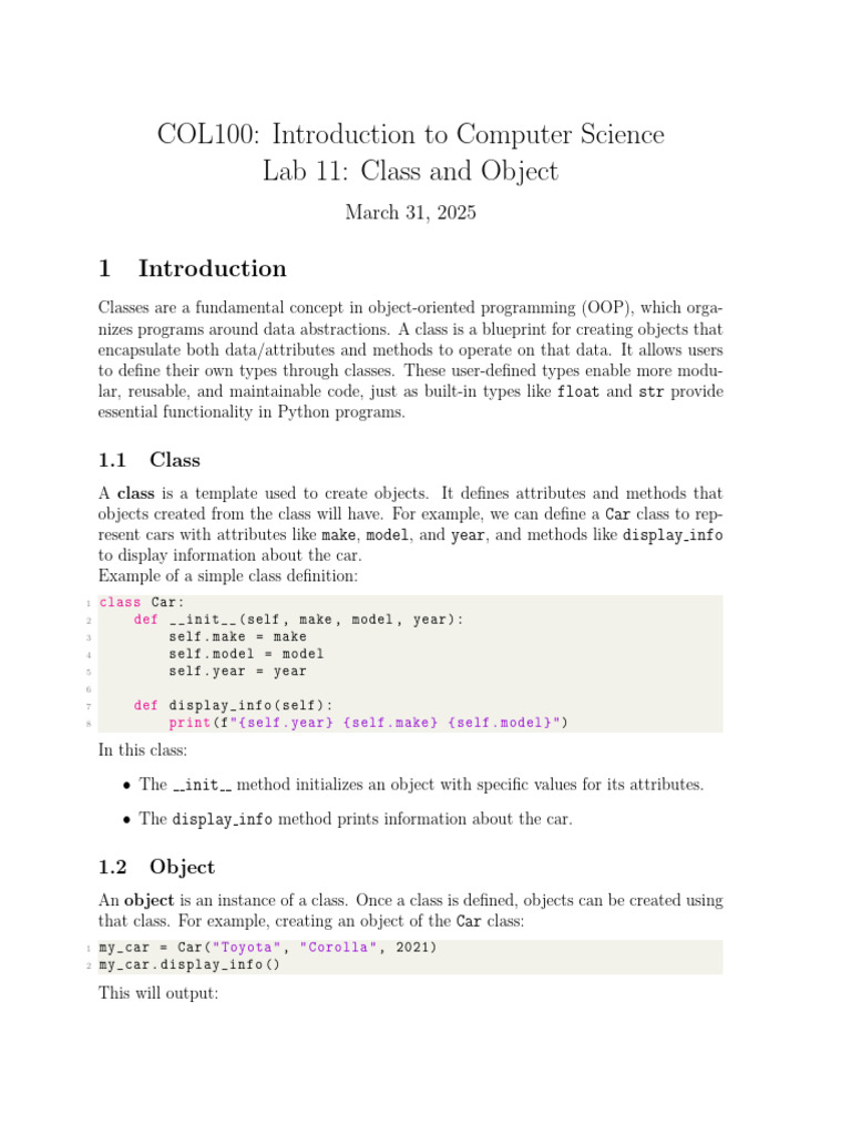 Python OOP: Classes and Magic Methods | PDF | Class (Computer Programming) | Multiplication