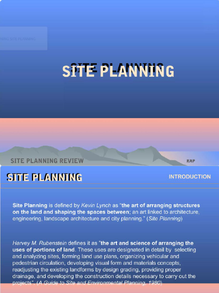 Site-Planning Compre | PDF