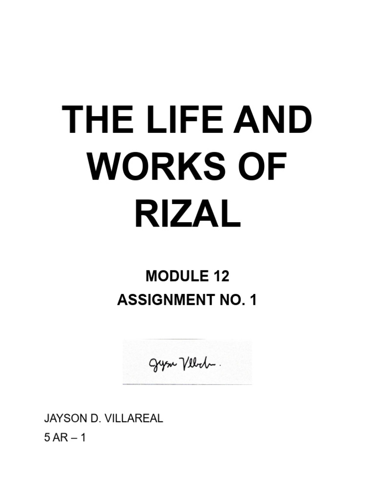 Module 12 - Assignment 1 - Villareal - Jayson | PDF | Spanish East Indies | Philippines–Spain ...