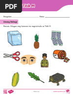 Marungko Worksheet - Titik W | PDF