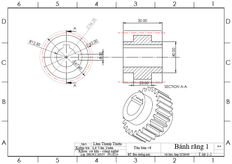 Bánh Răng 1-2D | PDF