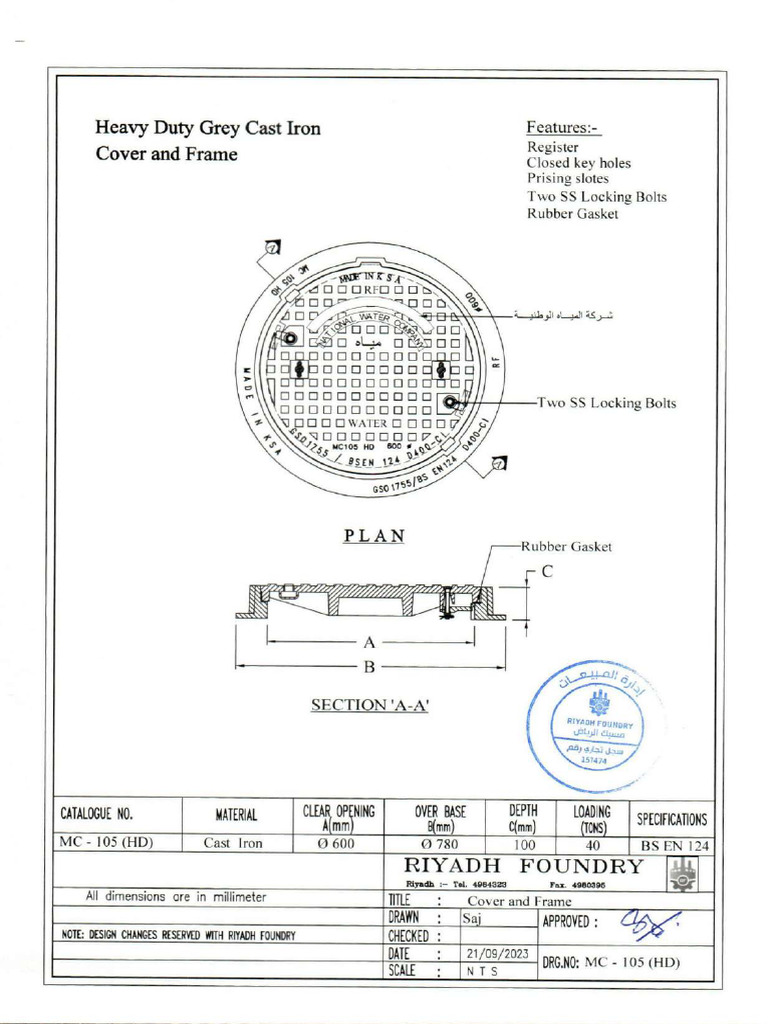 Manholes Dimensions | PDF