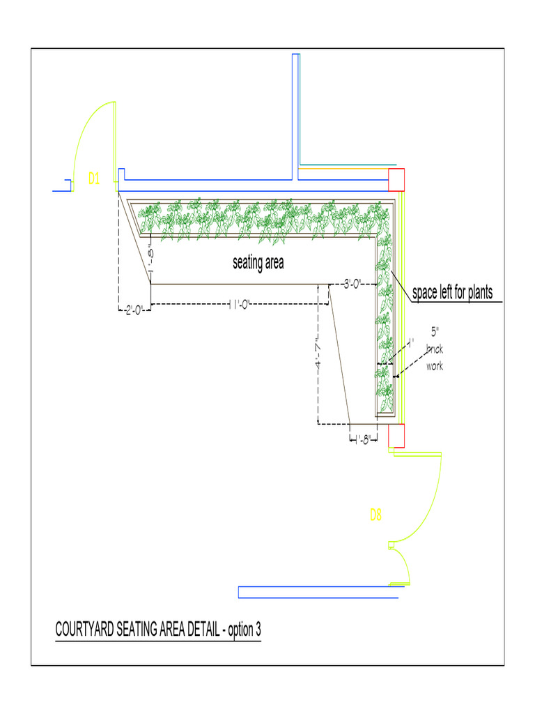 Courtyard Seating Area Detail | PDF
