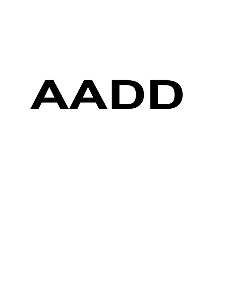 AADD | PDF
