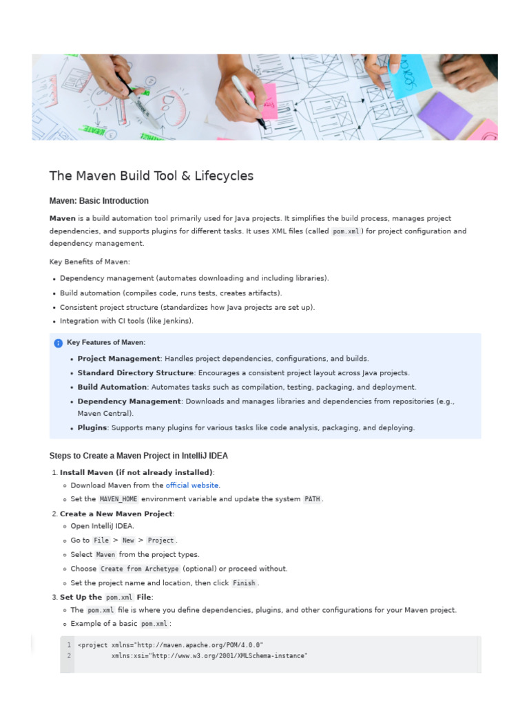 The Maven Build Tool & Lifecycles-Session-Handouts | PDF | Software | Computer Programming