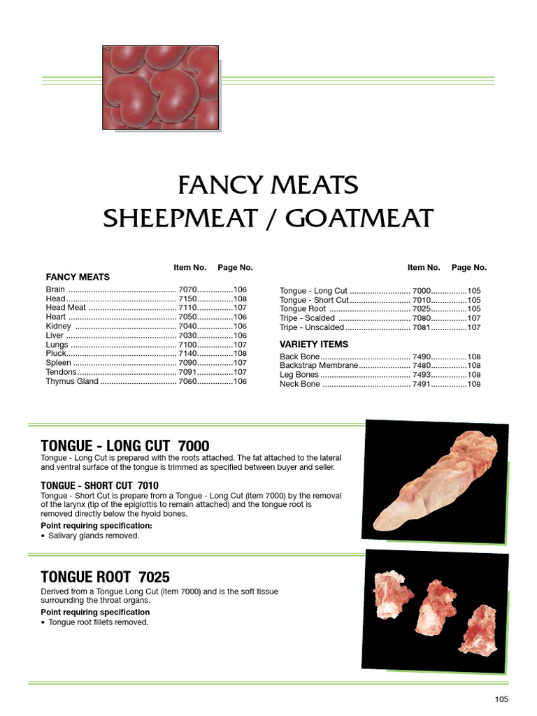Fancy meats - sheepmeat&goatmeat | PDF | Tongue | Liver