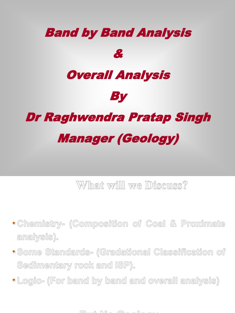 Band Analysis of Coal Constituents | PDF | Coal | Rock (Geology)