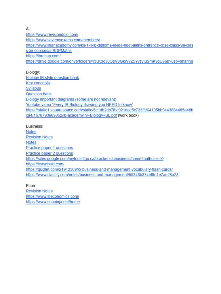 Revision Study Sources | PDF