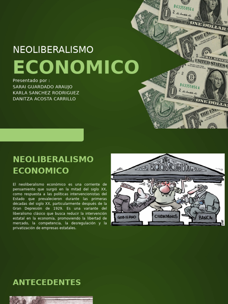 Neoliberalismo Económico: Impactos y Críticas | PDF