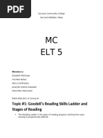 Grace Gooddell's Reading Skills Ladder and Stages of Reading | PDF ...