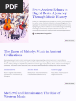 Overview of Musical Periods Timeline | PDF | Classical Music | Musicology
