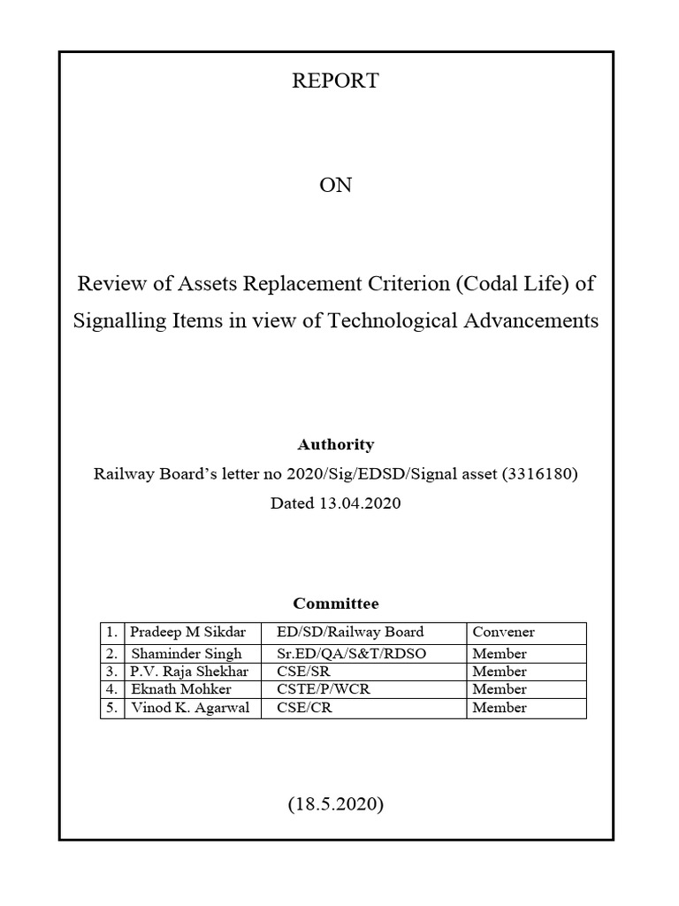 Proposal For Review of Codal Life 13.04.2020 | PDF | Fuse (Electrical ...