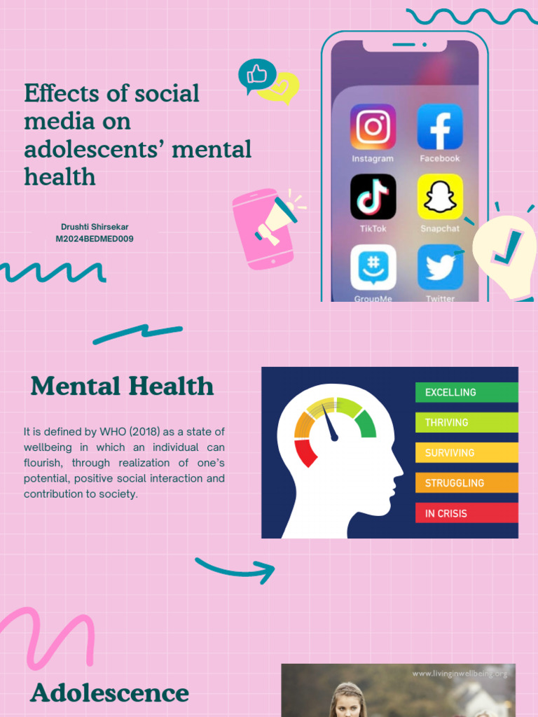 Social Media's Impact on Adolescent Mental Health | PDF | Self Esteem ...