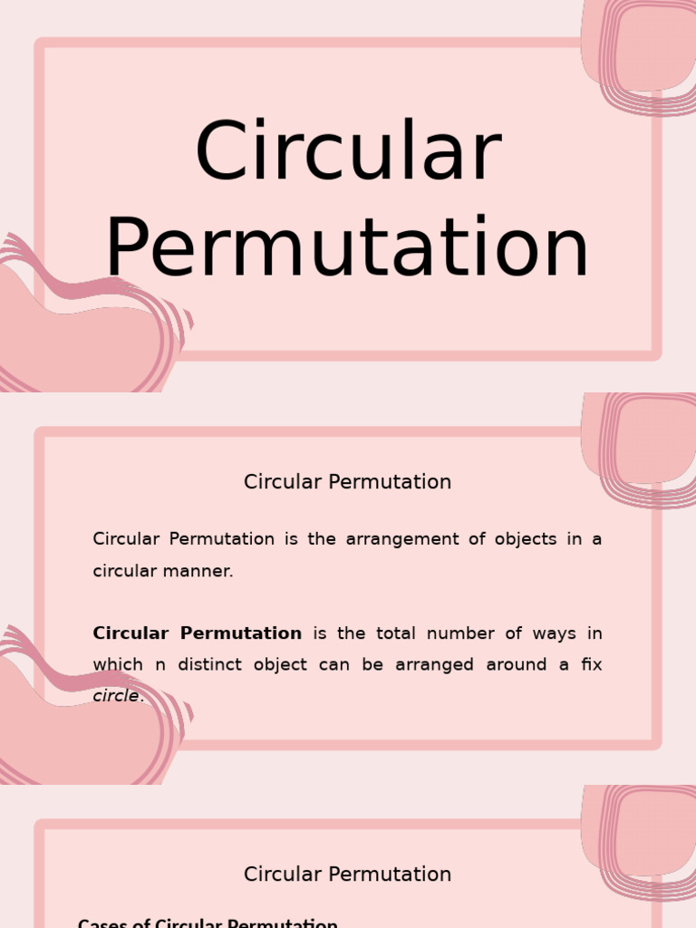 Circular Permutation(1) | PDF | Permutation