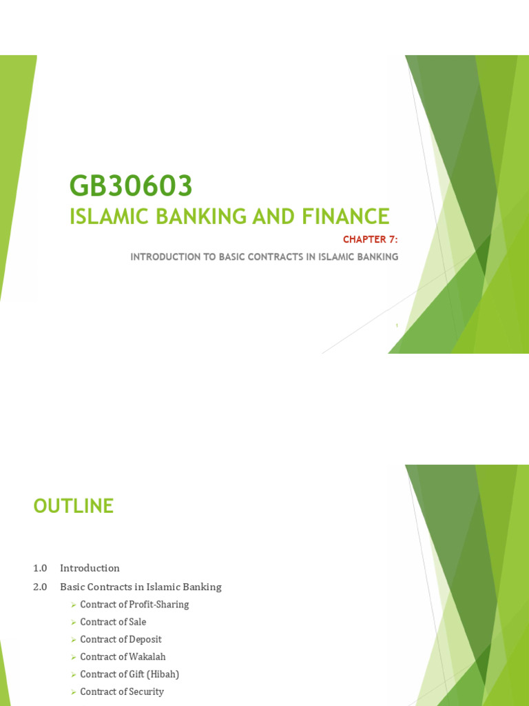 Islamic Banking Contracts Overview | PDF | Islamic Banking And Finance ...
